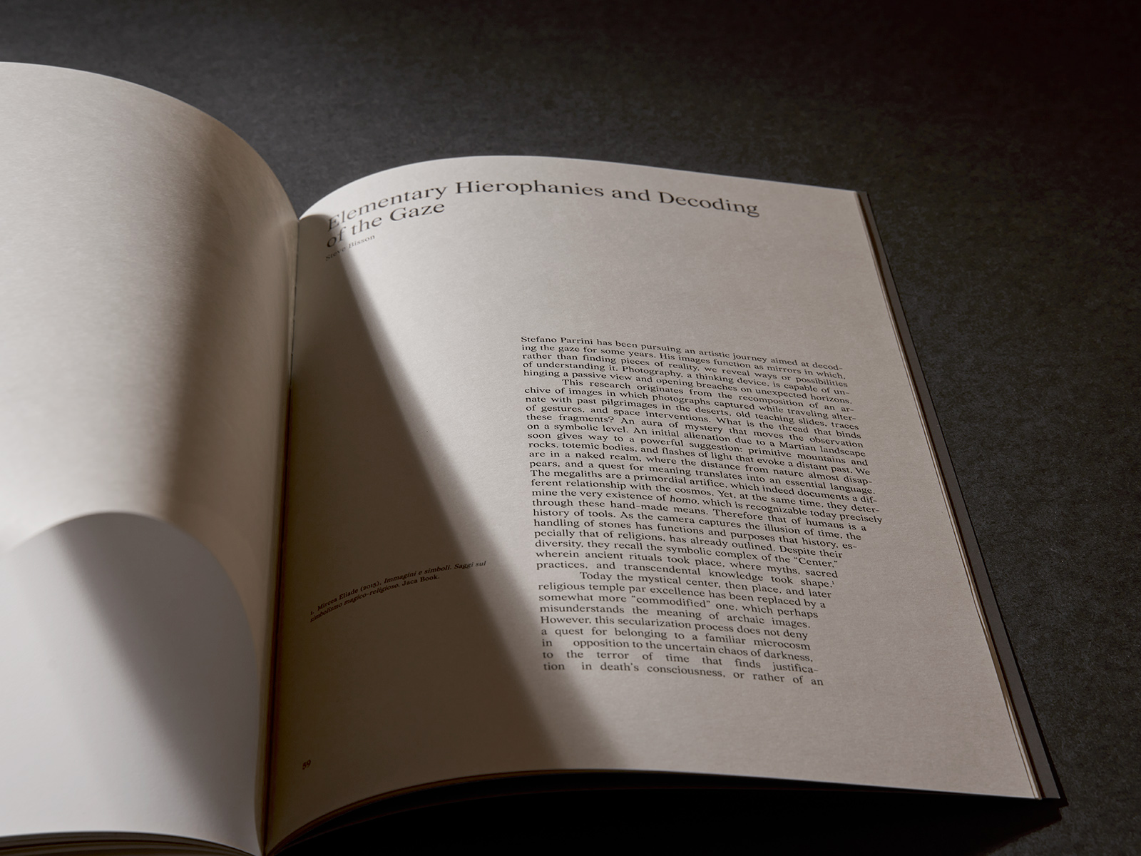 Elementary Hierophanies and Decoding of the Gaze Stefano Parrini ... Elementary Hierophanies and Decoding of the Gaze Stefano Parrini ...
